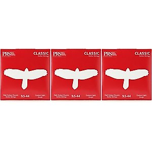 PRS Classic Electric Guitar Strings - .0095-.044 Custom Light 3-pack