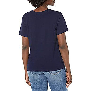 Champion, Classic Short Sleeve T-Shirt, Lightweight Tee for Women, Logo (Plus Size Available), Athletic Navy Script, 4X