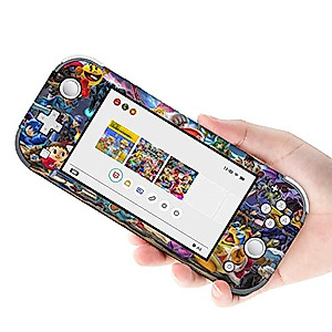 Custom Sticker Skin Compatible with Nintendo Switch & lite Edition Decal Protective Full Set Cover Game Console & Joy Cons Wrap Controller Accessories CGgame Brand Anime Movie Singer (for Switch lite)