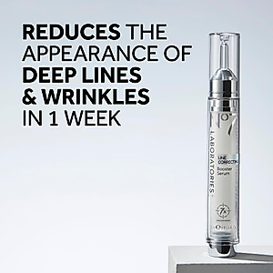 No7 Laboratories Line Correcting Booster Serum - Potent Collagen Peptide Serum for Fine Lines and Wrinkles - Moisturizing Formula for All Aging Skin Types (15 ml)