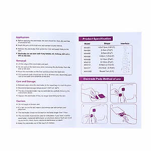 20 Pieces TENS Electrodes 2"x2" Replacement Pads for Use with Tens Machine