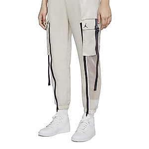 Nike Women's Jordan Woven Utility Pants (XX-Large, Beige/Oreowood Brown)