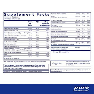 Pure Encapsulations PreNatal Nutrients | Multivitamin Supplement to Support Pregnancy, Lactation, and Maternal Health* | 60 Capsules
