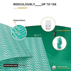 Atitifope Reusable Cleaning Cloths Nonstick Wiping Rags Disposable Cleaning Towels Dish Cloths 40count