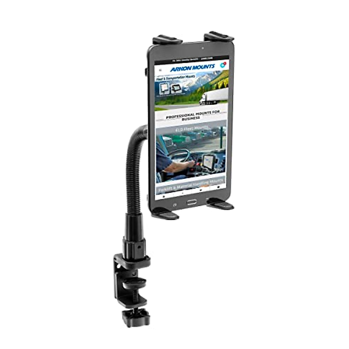Arkon TAB086-12 Heavy Duty Tablet Clamp Mount with 12 inch Neck for iPad Pro iPad Air Galaxy Note 10.1 Retail Black