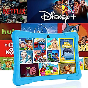 Kids Tablet, 10 inch Tablet for Kids 64GB ROM+512GB Expand Android Tablets, Tablet APP Preinstalled & Parent Control Kids Education with WiFi, 8000mAh batery, Dual Camera, Netflix, YouTube