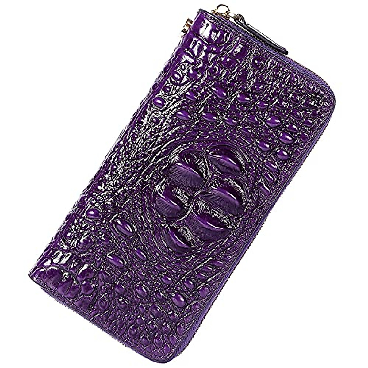 PIJUSHI Women Handbags Crocodile Top Handle Bag Designer Satchel Bags For Women Wristlet Wallet for Women Crocodile Leather Wallet Ladies Clutch Purse