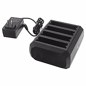 4-Slot Battery Charging Cradle with Adapter for Zebra TC51 TC510K TC52 TC56 TC57 Barcode Scanner,Multiport Secure Power Supply