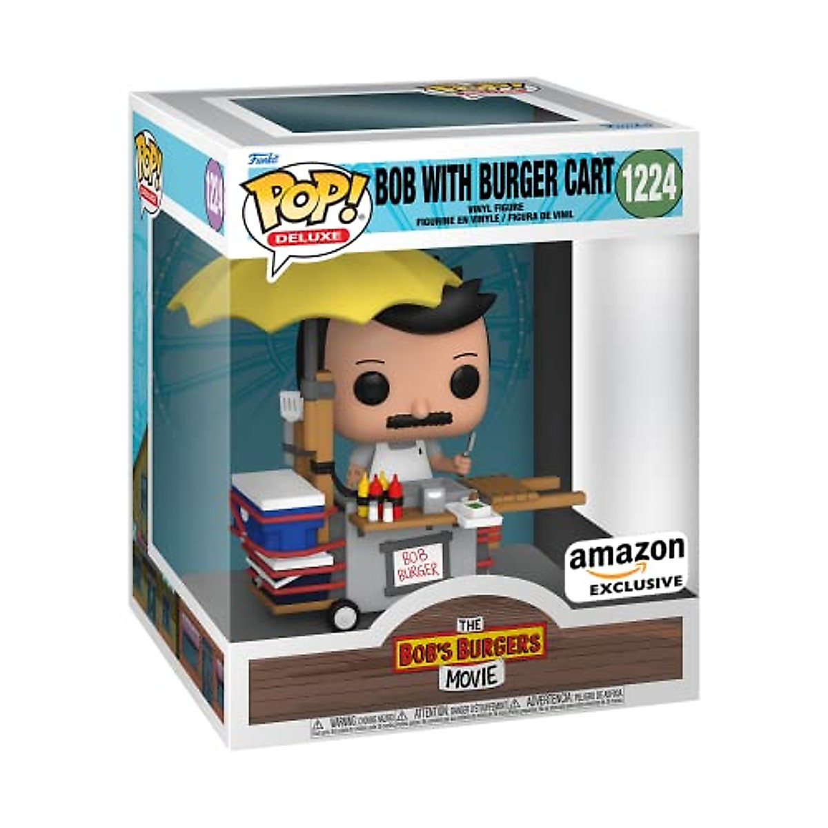 Funko Pop! Deluxe: Bob's Burgers - Bob with Burger Cart, Amazon Exclusive