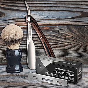 Feather Artist Club Professional Single Edge Razor Blades - (20 Count) - Single Straight Edge Razor Blade Refills for Shaving With Straight Edge Razors - For Men & Barbers