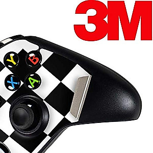 Skinit Decal Gaming Skin Compatible with Xbox One Controller - Originally Designed Black and White Checkered Design