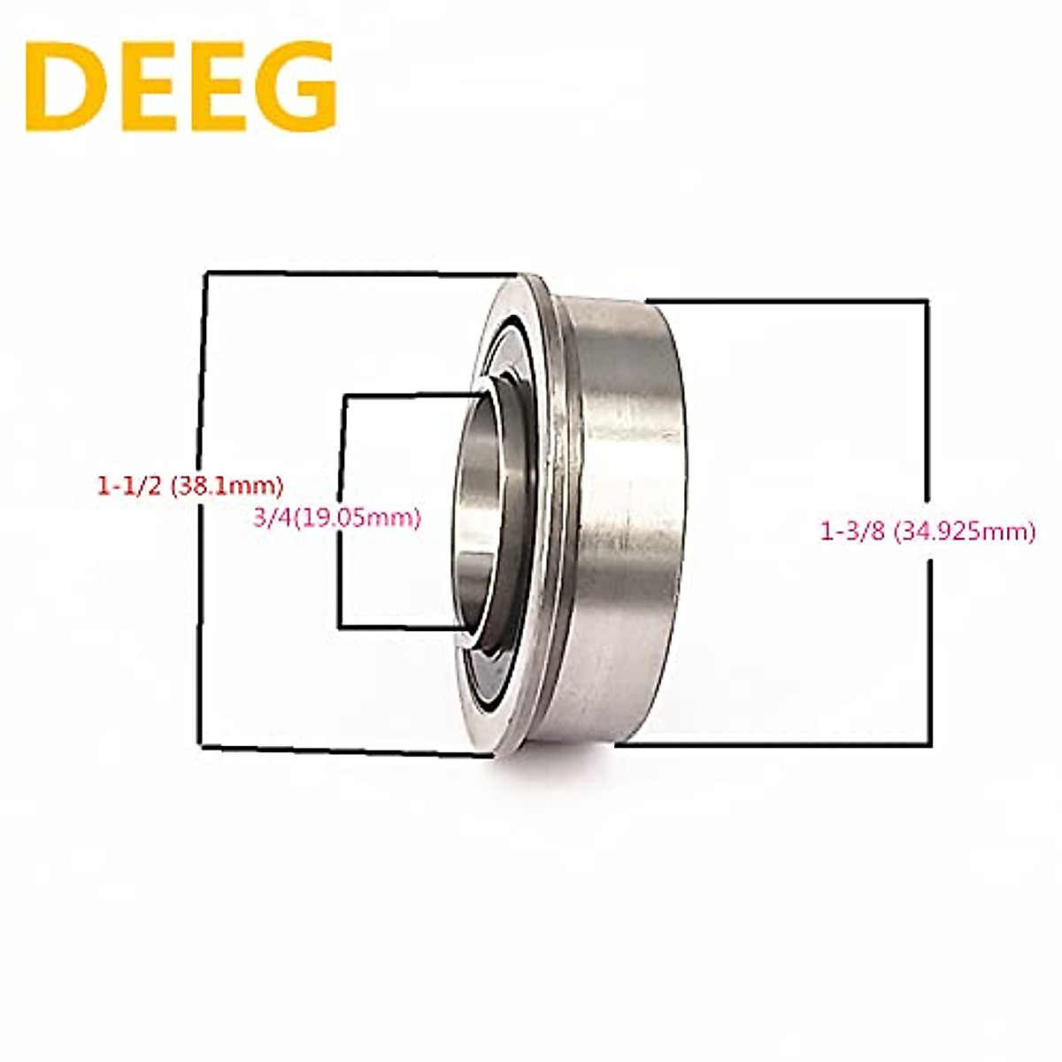 DEEG 4PCS Front Wheel Bushing to Bearing Conversion Kit Replaces Craftsman, Sears, AYP, Poulan, Husqvarna 9040H - 9040-N 532009040 532124959 - OEM Upgrade