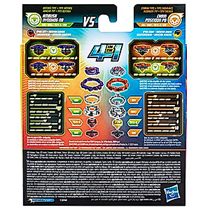 BEYBLADE Burst QuadStrike Ambush Nyddhog N8 and Chain Poseidon P8 Spinning Top Dual Pack, 2 Battling Game Top Toy for Kids Ages 8 and Up