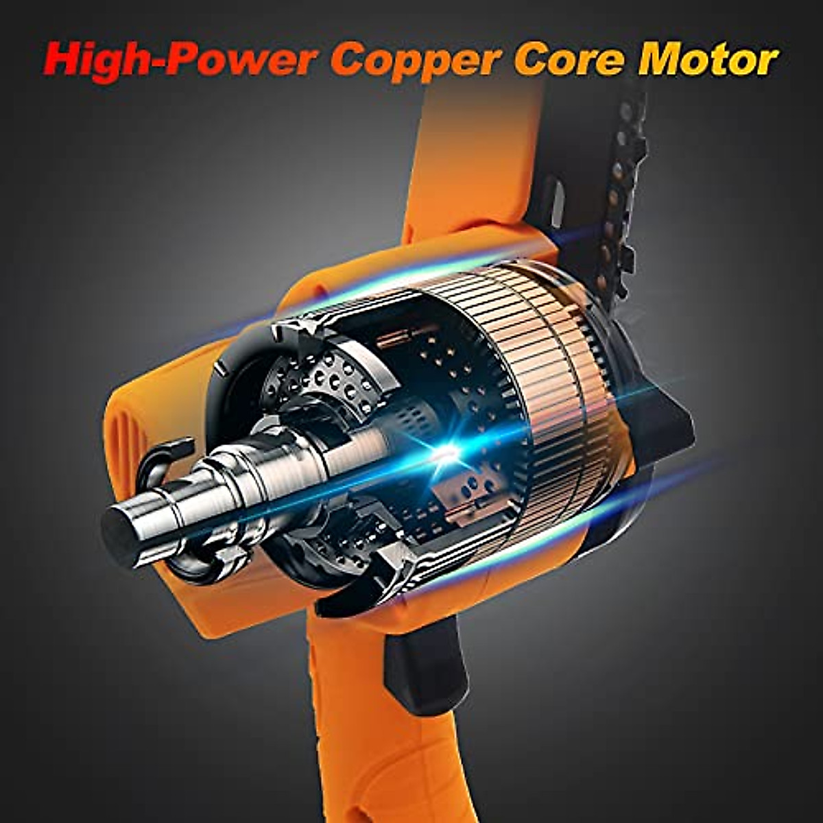 Mini Chainsaw - Mini Chainsaw 6 Inch , Cordless Chainsaw , Mini Chainsaw Cordless for Branch Wood Cutting, Garden Pruning, Tree Trimming( Electric Chainsaw 2 Battery 2 Chain 1 Bag)