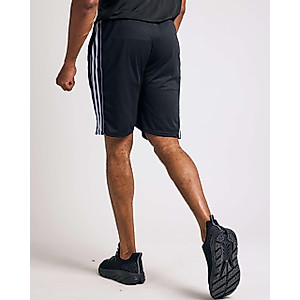 Real Essentials Mens Mesh Shorts Active Wear Athletic Short Men Basketball Pockets Workout Gym Soccer Running Summer Fitness Quick Dry Casual Clothes Sport Training Hiking, Set 8, XXL, Pack of 5