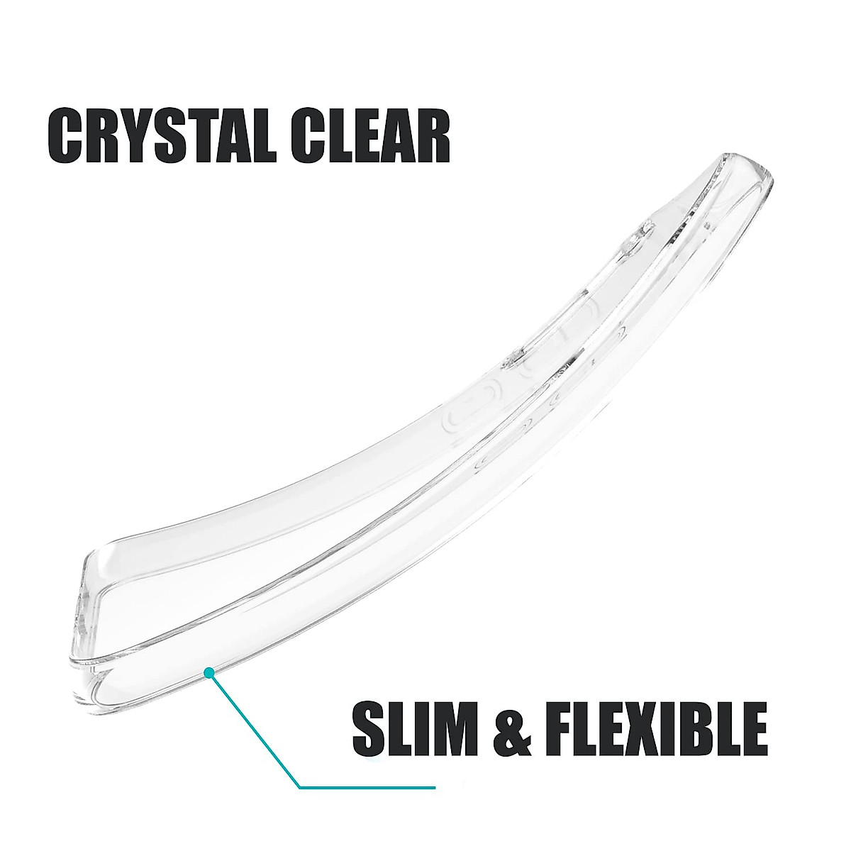 CoverON Designed for Samsung Galaxy S23 Case Clear, Slim Crystal Clear TPU Rubber Flexible Soft Skin Cover Protective Sleeve Fit Samsung Galaxy S23 Phone Case - Transparent