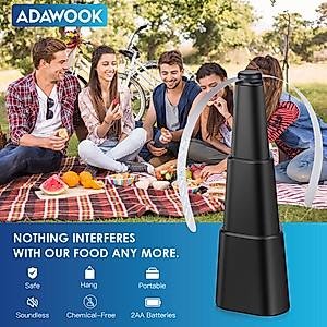 Adawook Fly Fans for Tables, 2PCS, Black, ABS Material, Keep Flies Away, Portable Table Fans