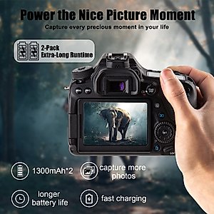 JYJZPB NP-FW50 Replacement Battery Charger Set Dual Channel Compatible for Sony Alpha A6000 A6400 A6500 A6300 A6100 ZV-E10 A7 A7II A7RII A7SII A7S A7S2 A7R A7R2 A5100, Camera Batteries Charger Case