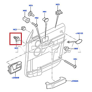 Rexka 20pcs Door Trim Panel Clip Fastener Retainer for Land Rover LR013135, Body Side Molding Clip for Ford W714231-S300