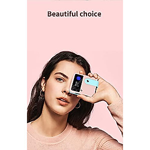 YJZSKRXFAK Case for Samsung Galaxy Z Flip4 5G 2022, Color Collision Slim Fit Protective Cover with Elegant Bracelet Handstrap Case for Galaxy Z Flip 4-Color#3