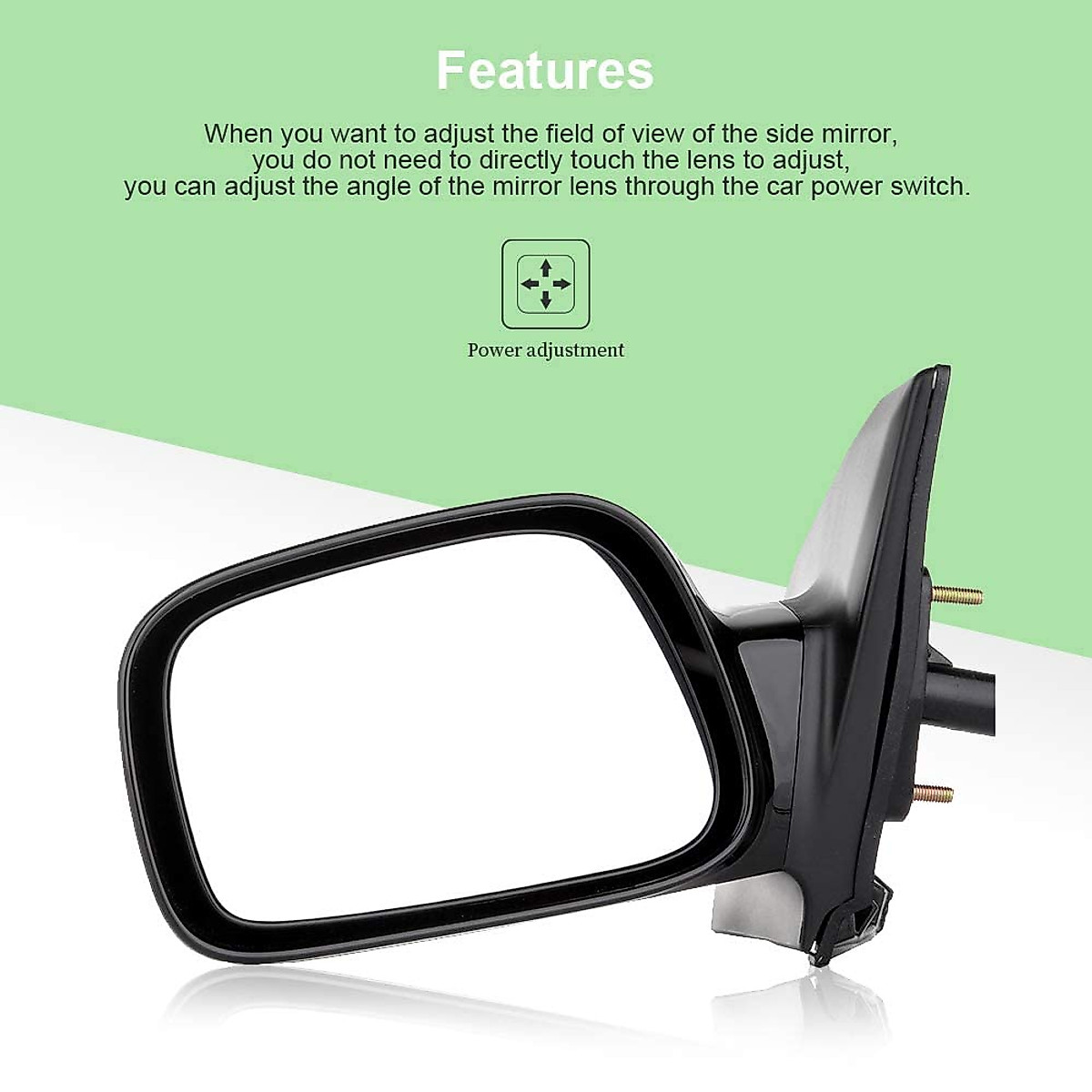 SCITOO Side View Mirror Driver Side Mirror Fit Compatible with 2003 2004 2005 2006 2007 2008 for Toyota Corolla 8794002380 TO1320178 Power Adjustment