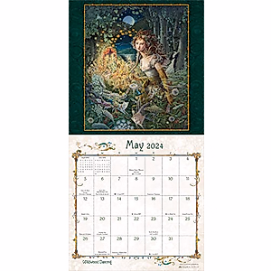 Women of Myth & Magic 2024 Fantasy Art Wall Calendar by Kinuko Craft | 12" x 24" Open | Amber Lotus Publishing