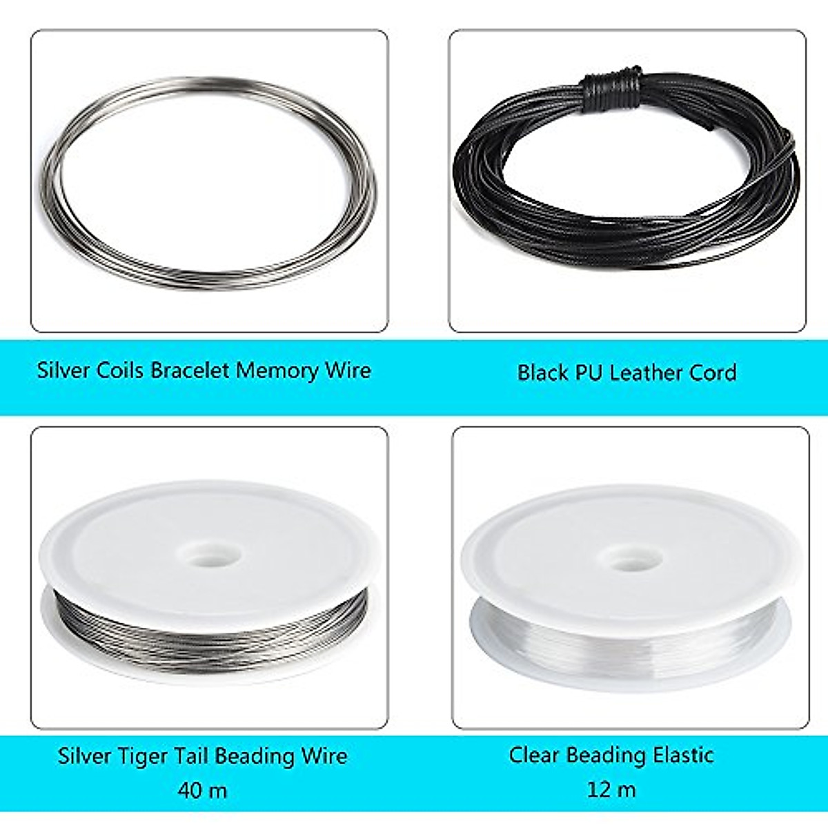 KUUQA Jewelry Making Kit Jewelry Findings Starter Kit Jewelry Beading Making and Repair Tools Kit