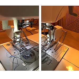 LNKA Sewing Machine Presser Feet Walking Foot for Brother Open Toe Even Feed SA188 W/Guide F033N F033 XC2214002