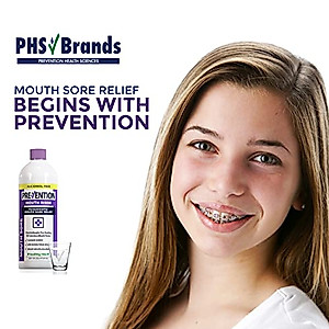 Prevention Mouth Sore Mouthwash - Value 2 Pack, for Canker Sore Treatment or Braces Inflammation