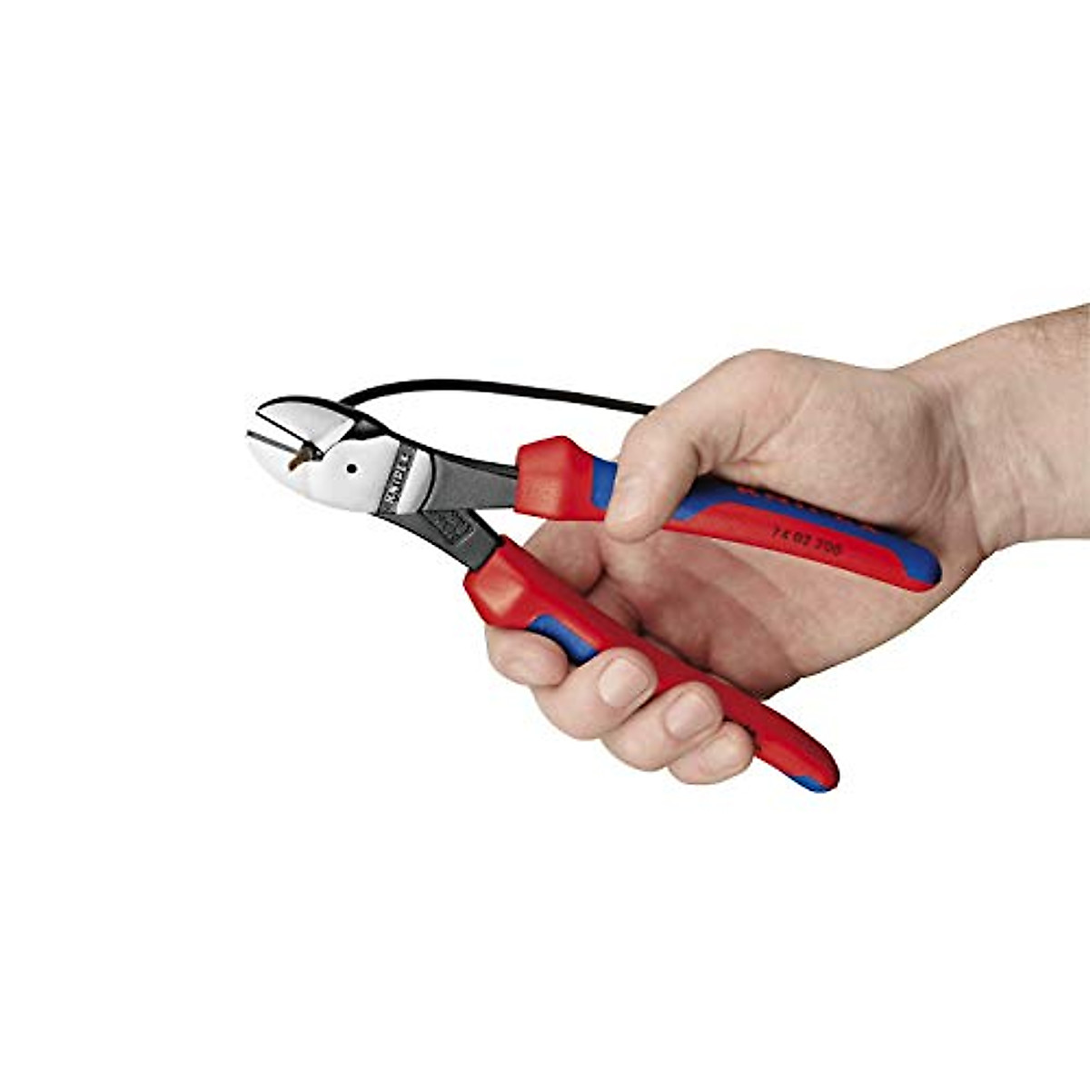 KNIPEX - KPX7402200 Tools - High Leverage Diagonal Cutters, Multi-Component (7402200) 8 inches