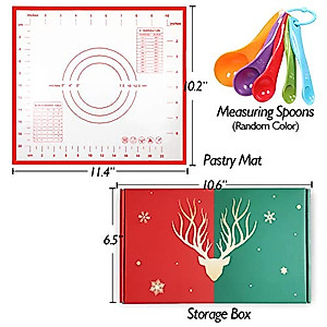 Shacoryze Kids Cooking and Baking Set 40 Pcs with Gift Box, Real Kitchen Utensils Kit for Children Toddlers Teens, Gift for Girls&Boys, Nonstick Rolling Pin Silicone Pastry Mat Cupcake Molds