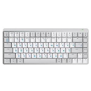 2 Pack Russian Blue Keyboard Stickers Cyrillic for Computer Blue Keyboard Letters on Clear Transparent Background