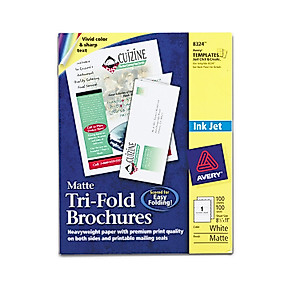 AVE8324 - Tri-Fold Brochures for Inkjet Printers