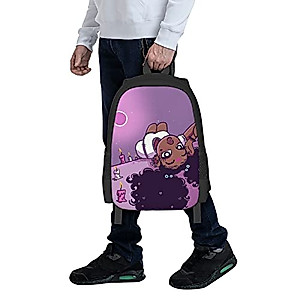 nrseag African American Girl Backpack Black Girl Backpack African Kids Cute Black Girl Bookbag for School Kids Teen Girls