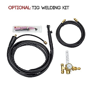 KICKINGHORSE MA200TS CSA/US Certified MIG/STICK/TIG Multiprocess 3-in-1 Aluminum 40K Hz IGBT Inverter Welder 220V. Full-Metal Heavy Duty Body - Ultimate Tool to Meet All Home Welding Needs