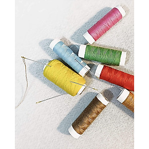 Meher Enterprises Eye Sewing Needles, Sewing Needles, Stainless Steel Embroidery Thread Needle, Handmade Yarn Knitting Needles Leather Needle (10, 2.25)