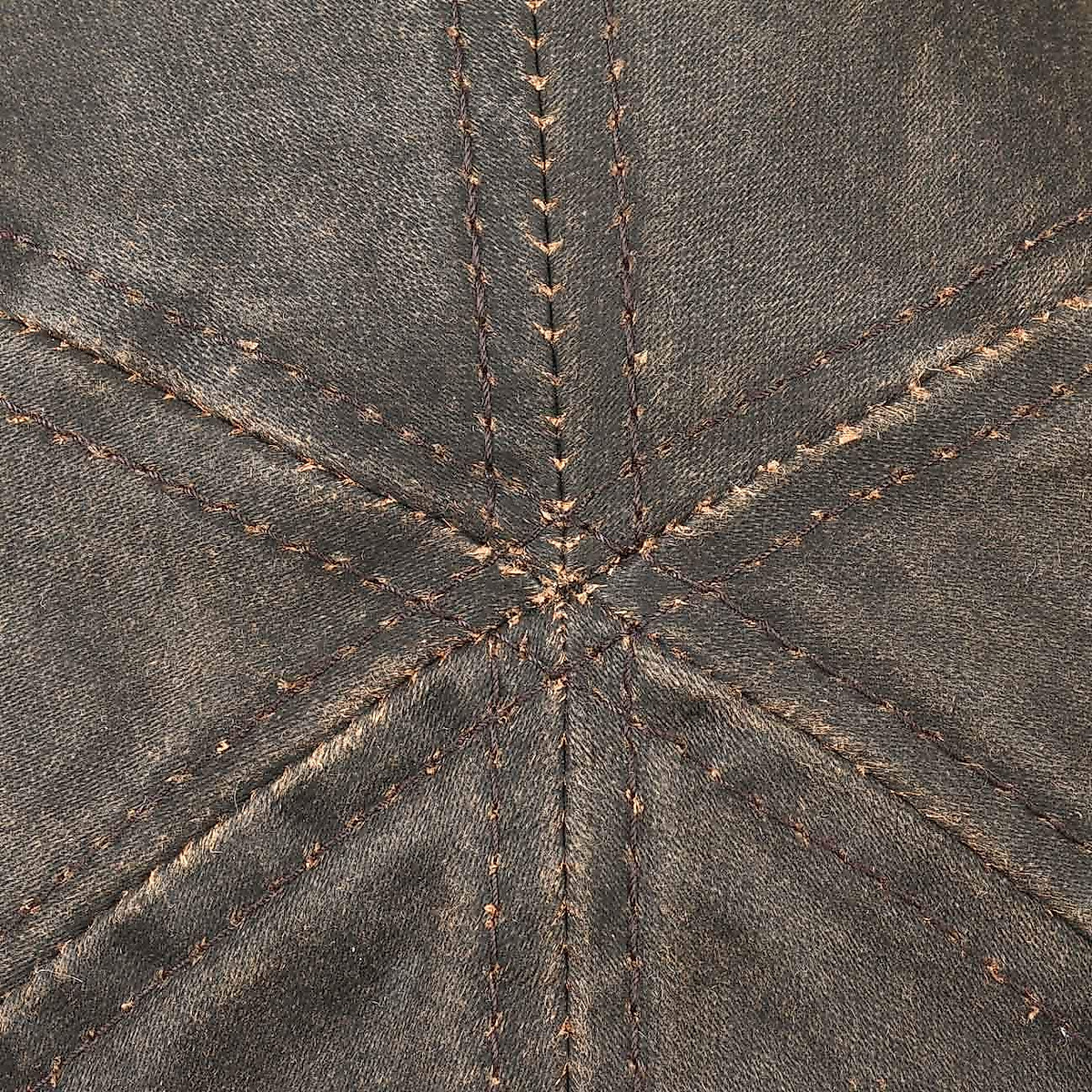 Stetson Level Distressed Cotton Duckbill Flat Cap Large Brown