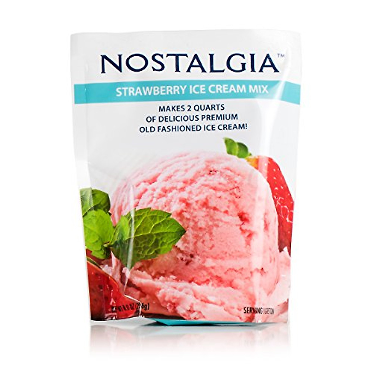 Nostalgia ICP825STRAW8PK Premium Strawberry Ice Cream Mix, 8 (8-Ounce) Packs, Makes 16 Quarts Total