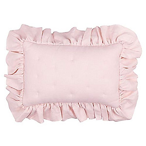 Lambs & Ivy Floral Garden Watercolor/Pink Linen 5-Piece Baby Crib Bedding Set