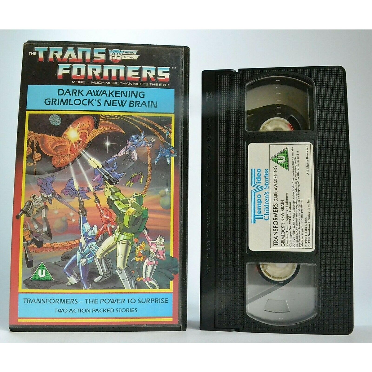 Trans Formers: Dark Awakening (Tempo Video) - Animated Adventures - Kids - VHS