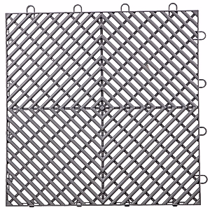 Happybuy Tiles Interlocking 25 PCS Gray, Drainage Tiles 12x12x0.5 Inches, Deck Tiles Outdoor Floor Tiles, Outdoor Interlocking Tiles, Deck Flooring for Pool Shower Bathroom Deck Patio Garage