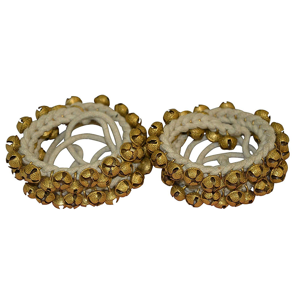 Three Eye Store Kathak Ghungroo (16 No. Ghungroo) Big Dancing Bells Ghungroo Pair Handmade Indian Classical Dance Accessories Ghungru