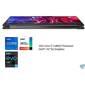 Lenovo Yoga 9i 2-in-1 Laptop, 14" 4K UHD (3840x2160) IPS 500nits HDR Touch Display, Intel Evo i7-1185G7, Intel Iris Xe Graphics, Thunderbolt 4, Fingerprint, Wi-Fi 6, Pen (16GB RAM | 1TB PCIe SSD)