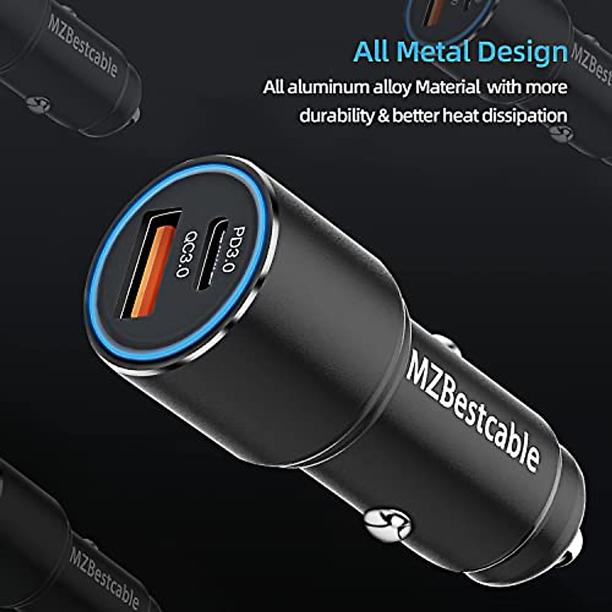 38W USB C Car Charger and Cable for Samsung Galaxy S23 S21 S22 Plus Ultra FE A23 A53 A13 A14 5G,Note 10 20,A12 A42 A32 A71,Pixel 7 6 Pro,PD&QC 3.0 Fast Charging Car Phone Adapter for iPhone 14 13 Pro