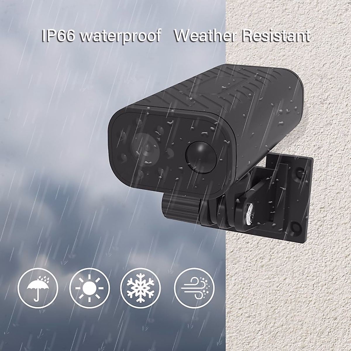 PNZEO W9 Mini Cameras Home Security Camera Indoor Wireless WiFi Remote View Outdoor Waterproof Smart Camera with Human Body Detection,Super-Long Battery Life