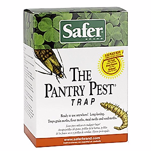 Safer Brand 05140 Pantry Moth Pest Trap and Killer for Grain, Flour, Meal and Seed Moths - 2 Traps