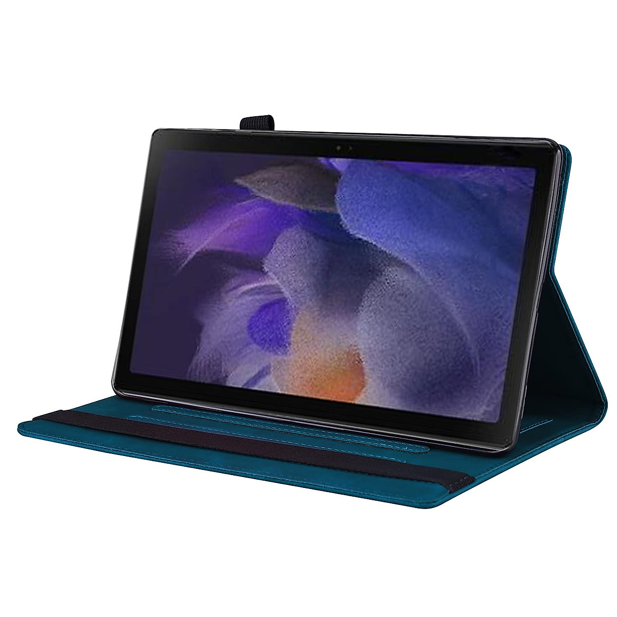 Case for Samsung Galaxy Tab A8 10.5'' 2022 PU Leather Cover SM-X200/X205 Flip Stand Shell with Card Holder Multi-Angle Viewing Business for Galaxy Tab A8 10.5 inch Tablet,Navy Blue
