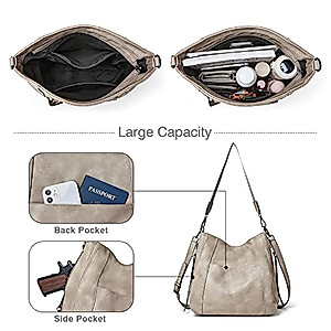 OPAGE Handbags for Women Fashion Ladies Tote Bag PU Leather Crossbody Bag Fashion Tote Purse Shoulder Bag With Wristlet