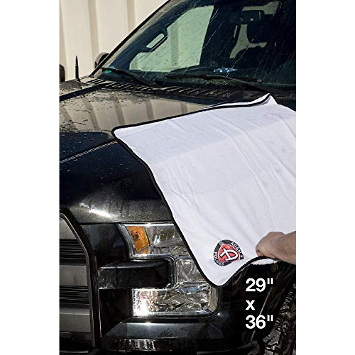Adam's Ultra Plush Drying Towel (Pack of 2) - Microfiber Cleaning Cloth for Car Detailing, Drying, & Car Wash | Soft Rag Towel Won't Scratch Paint | Wax Auto Kit Glass Cleaner Supplies