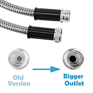 Beaulife Metal Short Garden Hose 1 Foot Connectors, Drainage Hose for Dehumidifier Small Water Hose Extension High Pressure Bib Reel Extender, Drinking Water Hose for RV Outdoor